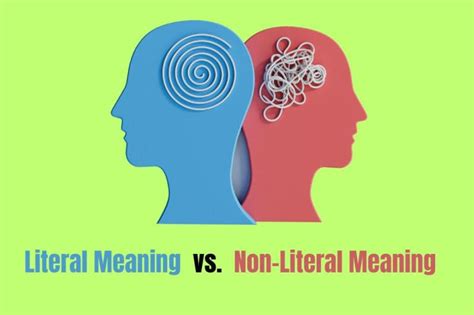 Literal And Non Meaning Examples