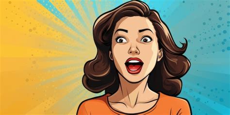 Premium Ai Image Joyful And Vibrant Asian Woman On Colorful Pop Art