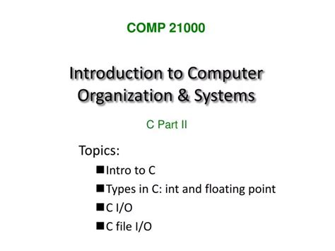 Ppt Introduction To Computer Organization And Systems Powerpoint Presentation Id4118629