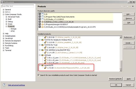 CCS CCSTUDIO C2000 Product Devkits V1 5 0 00 Is Not Currently