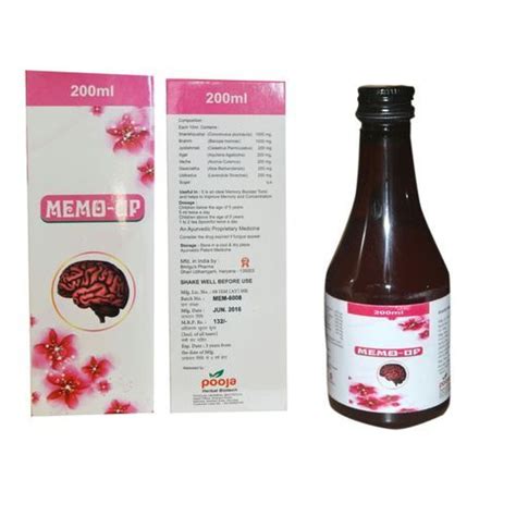 Pooja Memo Up Brain Syrup 200 Ml At Rs 50 Piece In Rupnagar Id