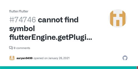 cannot find symbol flutterengine getplugins add new io flutter