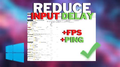 TWEAK Windows 10 For LATENCY Low Input Lag Fortnite Low Latency