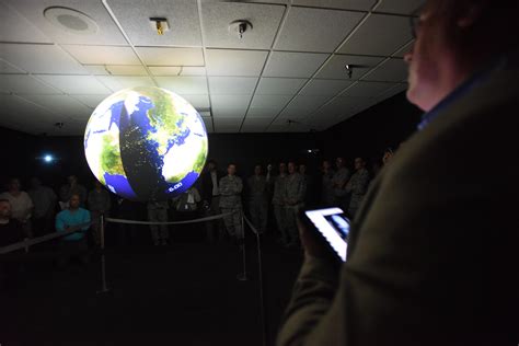 Science On A Sphere Arrives At Kafb First In Dod Air University Au