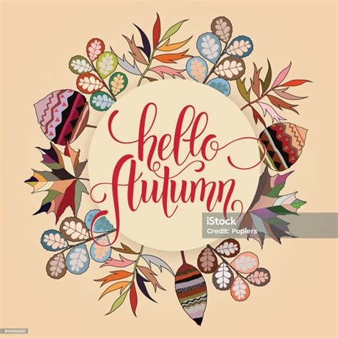 가 손으로 글자를 그려 가 단풍 배경 벡터 일러스트 레이 션 Eps10 0명에 대한 스톡 벡터 아트 및 기타 이미지 0명 10월 11월 Istock