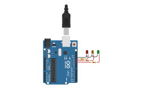 circuit design desafio arduino semáforo tinkercad
