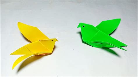 Origami Bird How To Make A Paper Bird Origami Diy Paper Tutorial