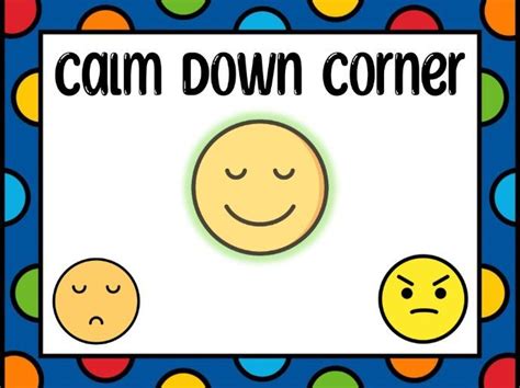 Calm Down Corner Display Teaching Resources