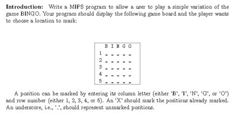 Introduction Write A Mips Program To Allow A User To