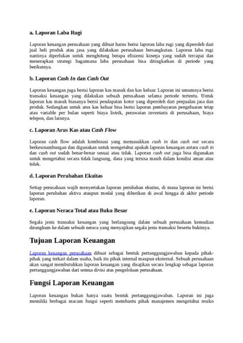 Laporan Keuangan Dasar Penyusunan Laporan Keuangan