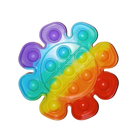 Flower Fidget Popper Pad Bubble Popping Sensation Sensory Toy Rainbow Shop Today Get It