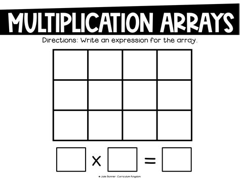 3rd Grade Multiplication Arrays Worksheets Multiplication With Arrays
