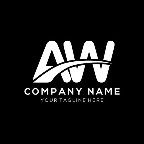 Premium Vector Initial Aw Logo Design Vector Template Abstract Letter