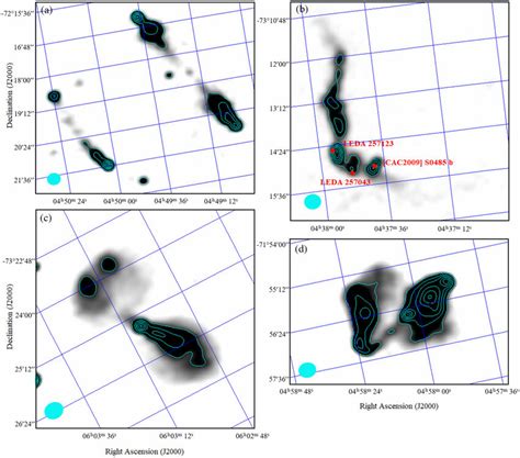 Four Examples Of Radio Emission From Galaxies The Structure Of The