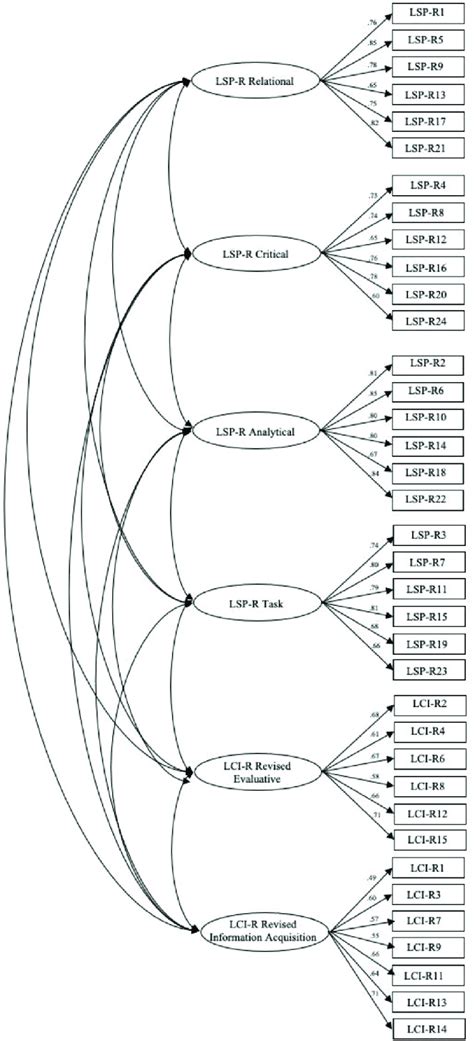 Initial Confirmatory Factor Analysis Based On Original EFA Results