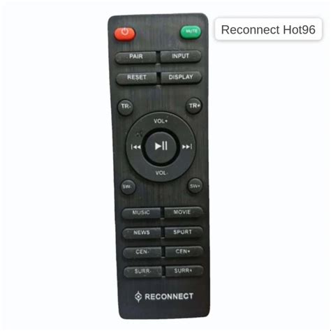 battery operated black reconnect hot96 universal tv remote control at