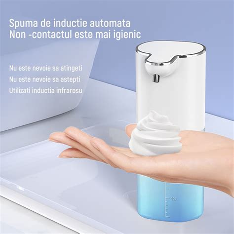 Автоматичен дозатор за сапун на пяна със сензор за движение 400 Ml 4 скорости на пяна 0 25s