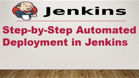 Step By Step Automated Deployment In Jenkins How To Deploy War File