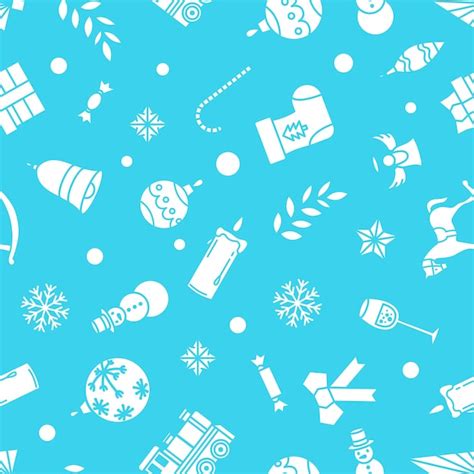 Premium Vector Beautiful Xmas Pattern With Ornaments Christmas
