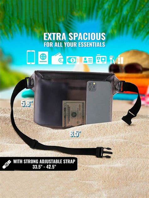 Bolsa Impermeável Para Cintura Com Alça Ideal Para Navegação Natação