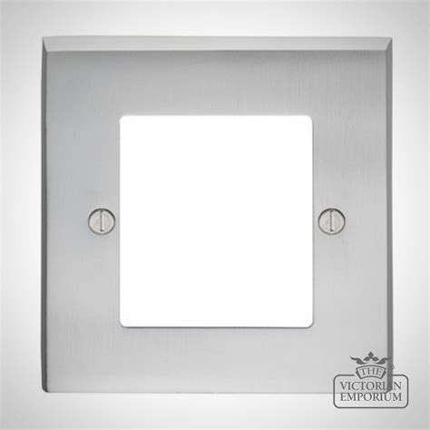 Empty Moduler Plate Gang In Brass Chrome Or Satin Chrome