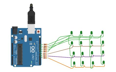 Circuit Design Led Matrix Manual Tinkercad