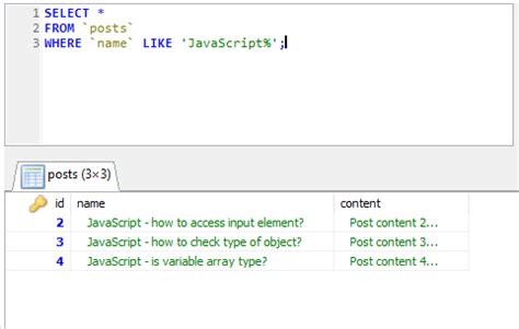 SQL How To Search Table By Text In MySql MariaDB Dirask