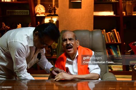 Former Chief Minister And Senior Shiv Sena Leader Manohar Joshi Who