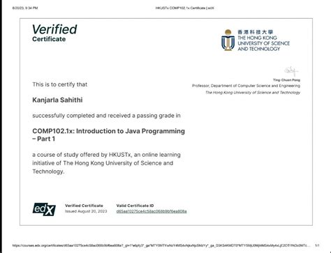 Sahithi Kanjarla On Linkedin Edx Java