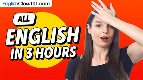 Learn English In 3 Hours All The English Basics You Need Youtube