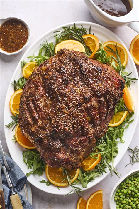 Marmalade Glazed Ham Olive And Mango