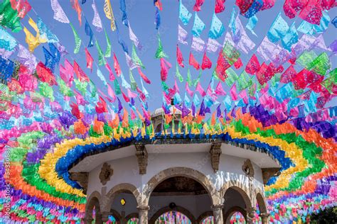 dia de muertos en el pueblo mágico de tlaquepaque jalisco méxico Stock Photo Adobe Stock