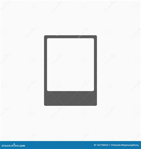 Photo Frame Polaroid Icon Picture Stock Vector Illustration Of Card