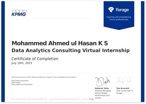 dataanalysis dataanalyst job internship kpmg forage syed ahmed hasan
