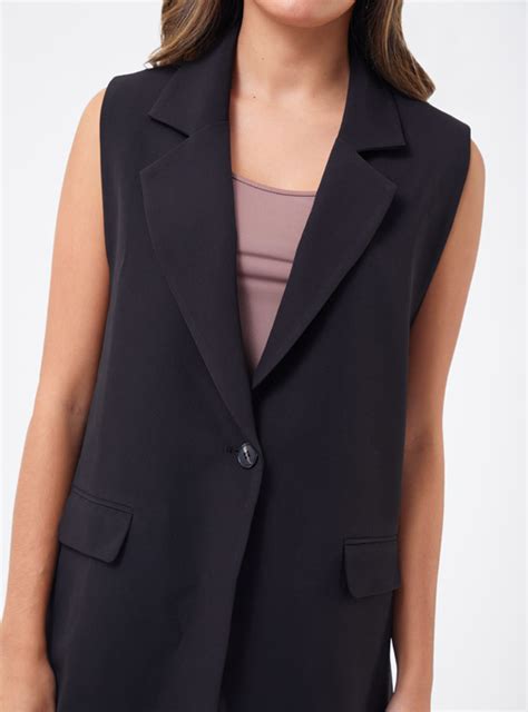 Ripley BLAZER MUJER MARQUIS NEGRO SIN MANGAS