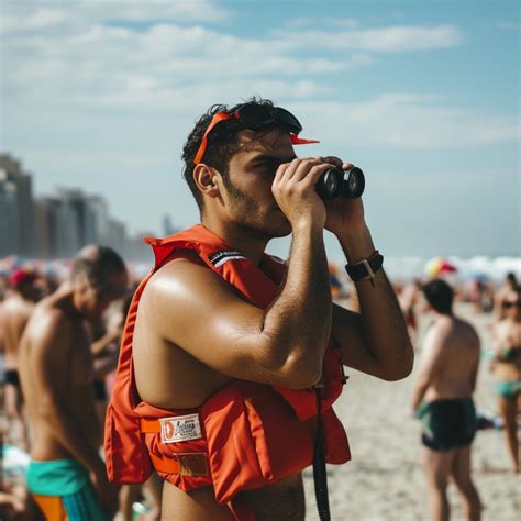 Free Lifeguard Scanning Beach Image Beach Lifeguard Safety Download At Stockcake