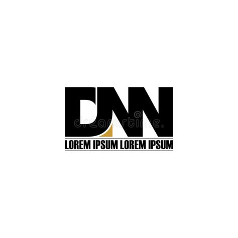 Letter Dnn Simple Monogram Logo Icon Design Stock Vector