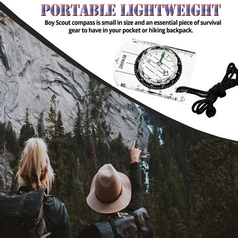 Orienteering Compass For Hiking Backpacking Camping Navigation Map