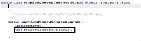 MEMBUAT FROM JFRAME DI TENGAH LAYAR DI JAVA NETBEAN RPL Smk