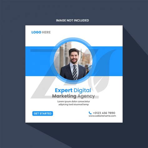 دانلود فایل لایه باز پروفایل و مشخصات کارمند دیجیتال مارکتینگ دانلود