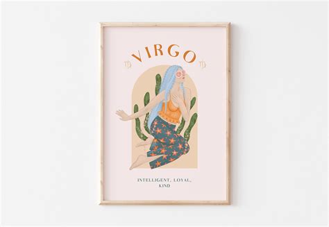 Virgo Print Virgo Art Print Horoscope Zodiac Print Zodiac T