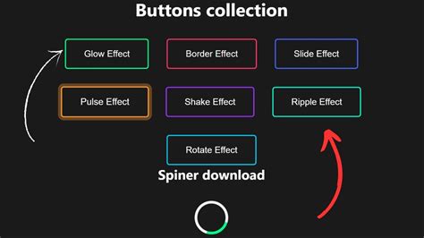 8 amazing css button animations with html easy tutorial youtube