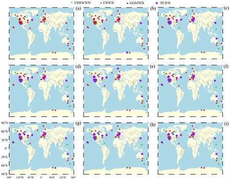 Spatial Distribution Of The Noise Models For The North Component Of The Download Scientific