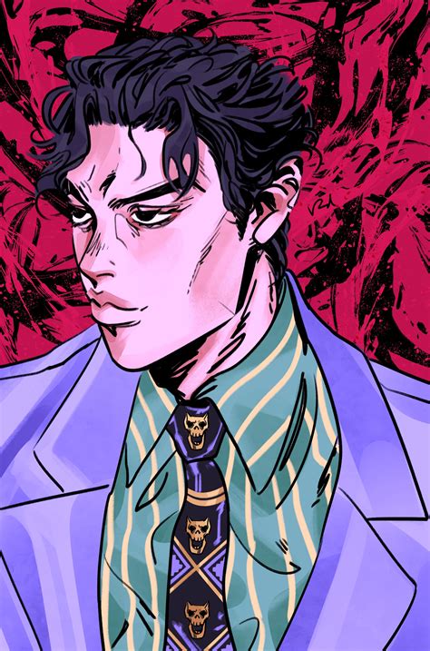 Kira Yoshikage But In Black Hair By L4m1c97 On Deviantart