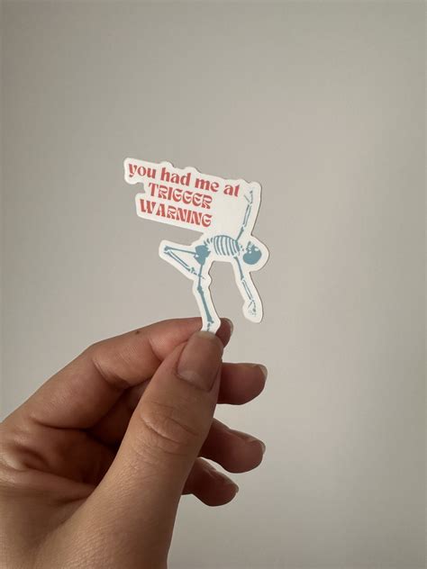 Trigger Warning Sticker Smut Reader Bookish Sticker Book Lover Gift E Reader Sticker Kindle
