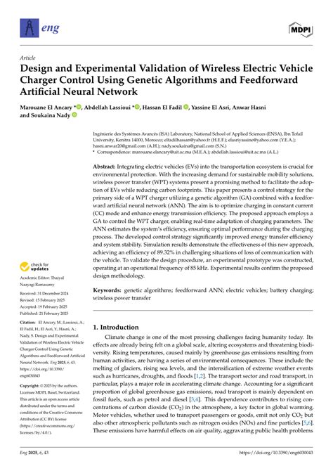 pdf design and experimental validation of wireless electric vehicle