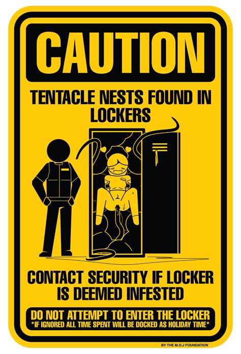 Rule 34 Caution Sign Female Pictogram Sign Tentacle Tentacle Locker