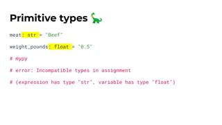 How To Start Using Types In Python With Mypy PPT