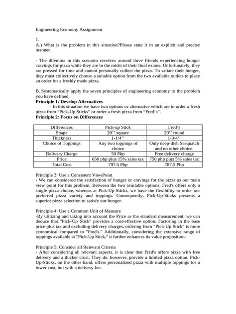 Engineering Economy Assignment Pdf Reliability Engineering