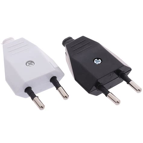 2 Pin Eu Plug Male Female Electric Plug Socket Eur Vicedeal